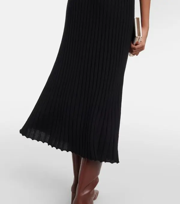 Gabriela Hearst Amor Short-sleeved Dress - Black