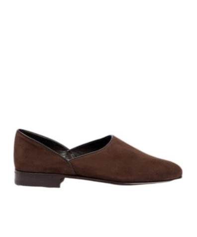 BODE House Shoe Suede Loafers - Red