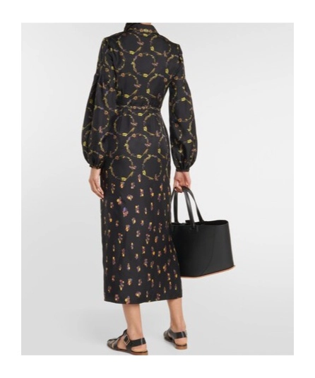 Gabriela Hearst Printed Silk Twill Maxi Dress