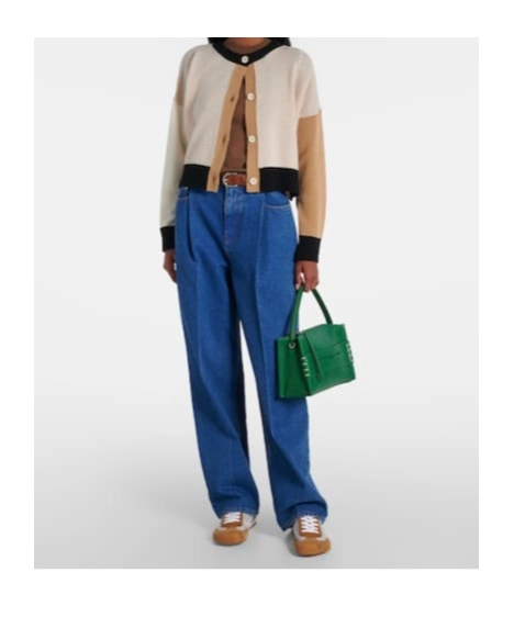 Marni Colorblocked Cashmere Cardigan