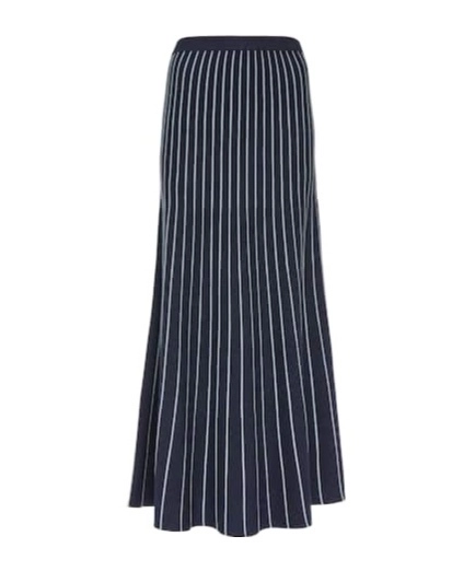 Gabriela Hearst Striped Maxi Skirt - Black