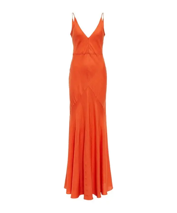 Gabriela Hearst Suspender Dress - Red
