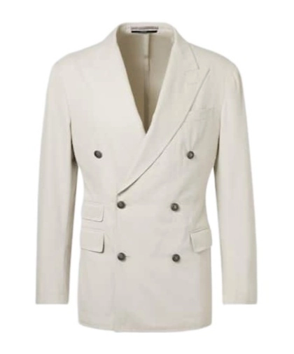Dunhill Double-breasted Cotton And Cashmere Blazer