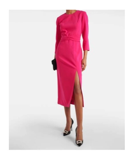 Carolina Herrera Crepe Midi Dress