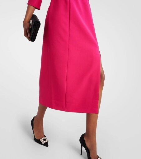 Carolina Herrera Crepe Midi Dress
