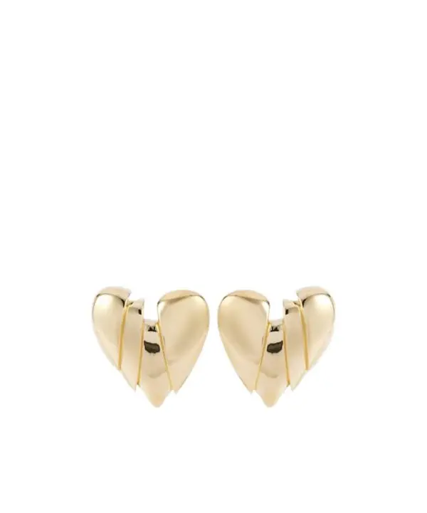 Amina Muaddi Heartbreaker Earrings - Yellow