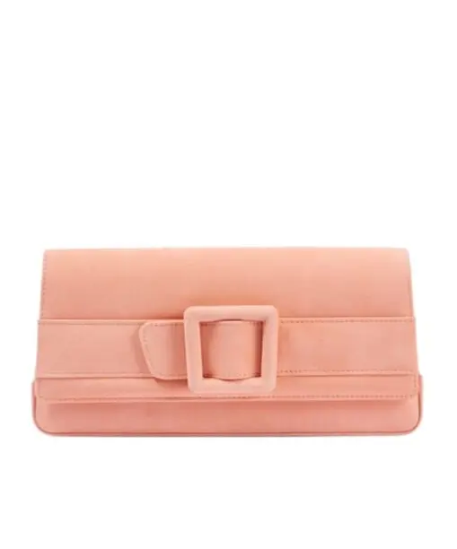 Manolo Blahnik Maygot Suede Clutch