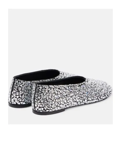 Proenza Schouler Glove Embellished Leather Ballet Flats