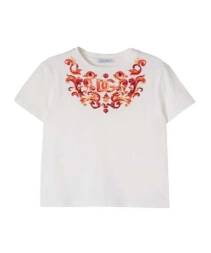 Dolce & Gabbana Dg Majolica Embroidered T-shirt
