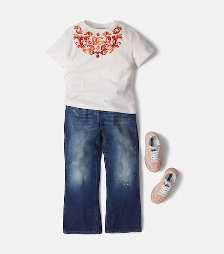 Dolce & Gabbana Dg Majolica Embroidered T-shirt