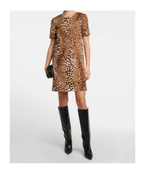 Carolina Herrera Leopard Print Dress