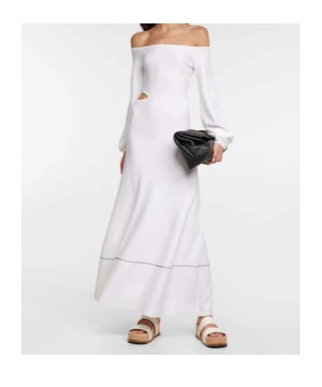 Gabriela Hearst Off-the-shoulder Midi Dress