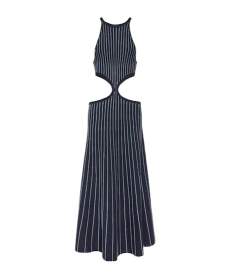 Gabriela Hearst Striped Hollow Dress