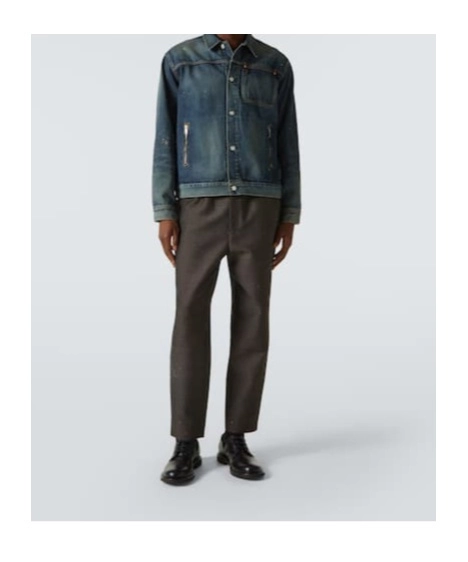 Undercover Embroidered Faded Denim Jacket