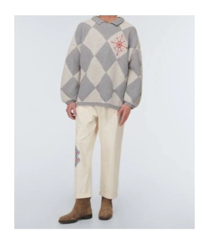 ADISH Embroidered Cotton Sweater