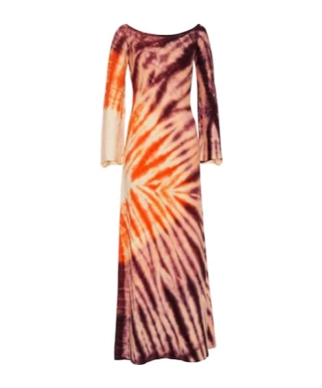 Gabriela Hearst Kells Tie-dye Off-shoulder Maxi Dress - Multicolor