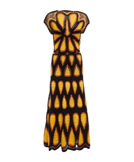 Gabriela Hearst Aidy Crocheted Cashmere Midi Dress