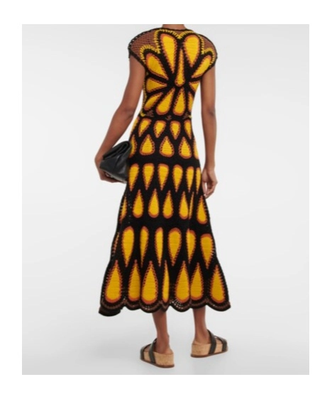 Gabriela Hearst Aidy Crocheted Cashmere Midi Dress