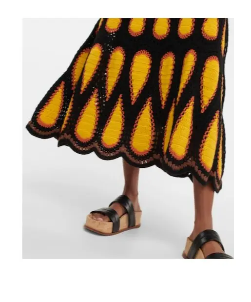 Gabriela Hearst Aidy Crocheted Cashmere Midi Dress