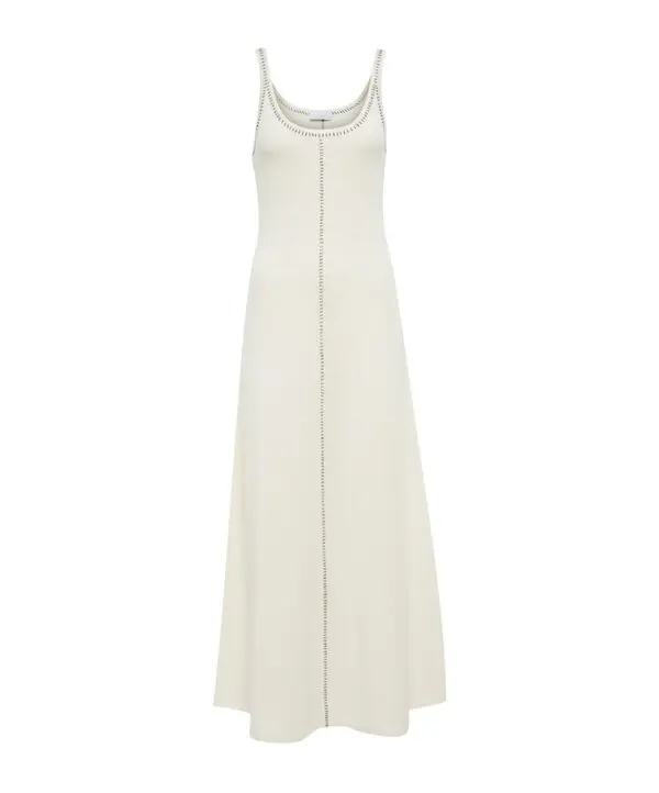 Gabriela Hearst Amaltea Cashmere Maxi Dress - White