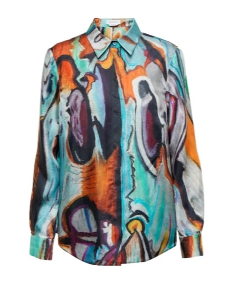 Gabriela Hearst Henry Print Silk Shirt - Multicolor