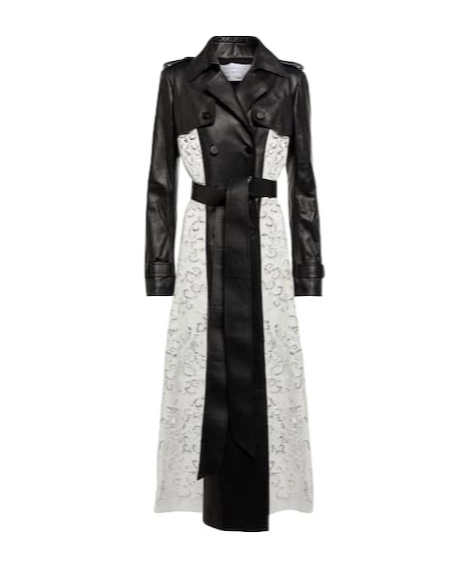 Gabriela Hearst Leather Trench Coat - Black