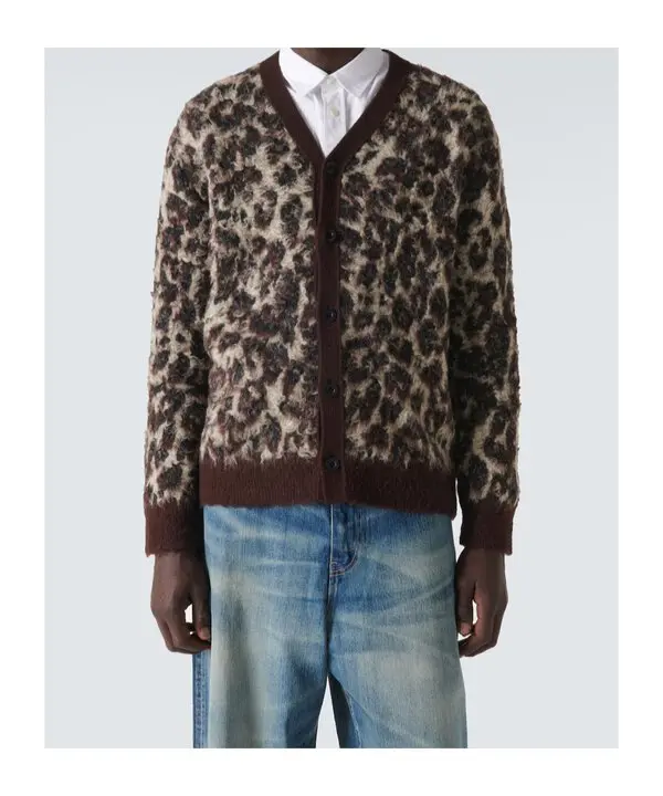 Junya Watanabe Leopard Jacquard Sweater