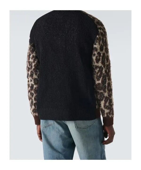 Junya Watanabe Leopard Jacquard Sweater