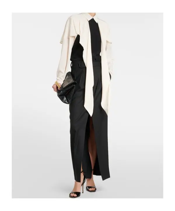 Victoria Beckham Bow-detailed Silk Crepe De Chine Blouse