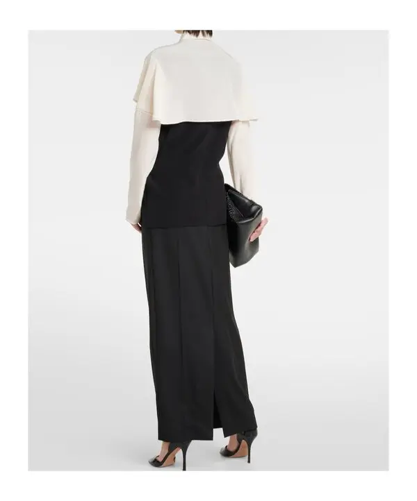 Victoria Beckham Bow-detailed Silk Crepe De Chine Blouse