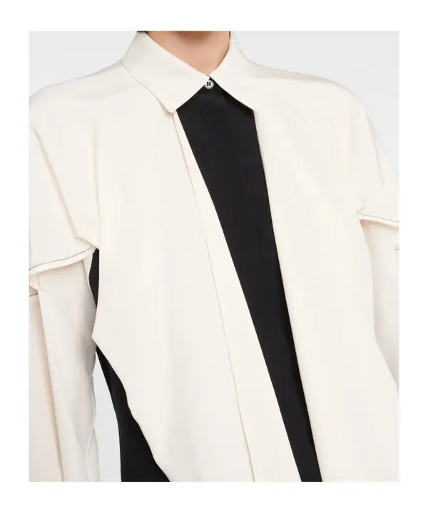 Victoria Beckham Bow-detailed Silk Crepe De Chine Blouse