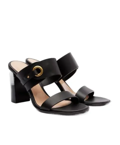 GIANVITO ROSSI Leather Mules