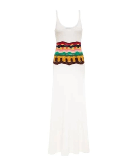 Gabriela Hearst Sainz Cashmere Silk Dress - White