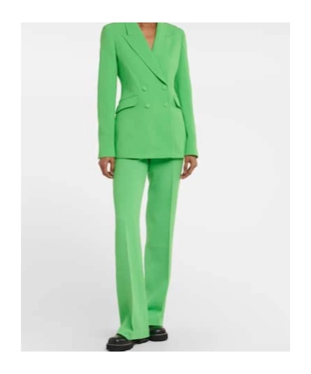 Gabriela Hearst Double-breasted Virgin Wool Suit Jacket
