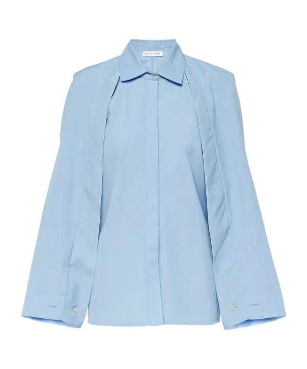 Victoria Beckham Shawl Virgin Wool Shirt