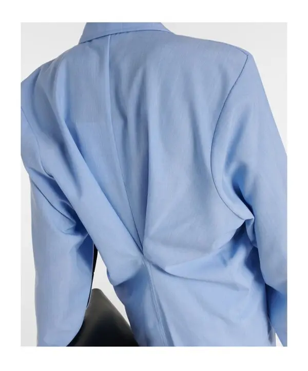 Victoria Beckham Shawl Virgin Wool Shirt