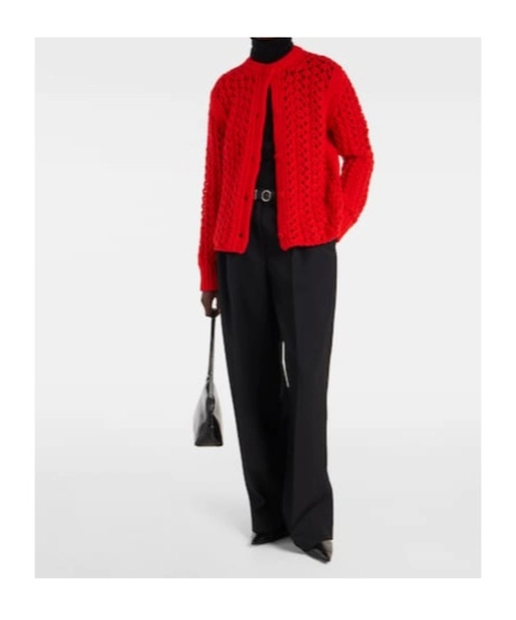 JIL SANDER Open-knit Wool Cardigan