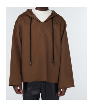 Nanushka Moshe Wool And Silk Hoodie