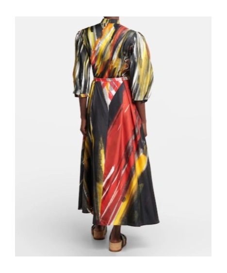 Gabriela Hearst Dexter Print Silk Maxi Dress