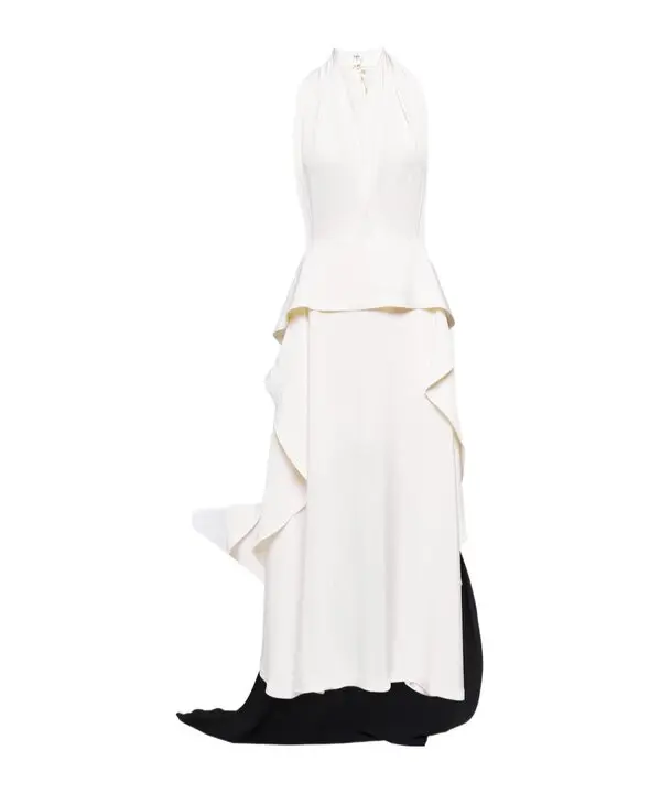 Victoria Beckham Cut-out Halterneck Gown