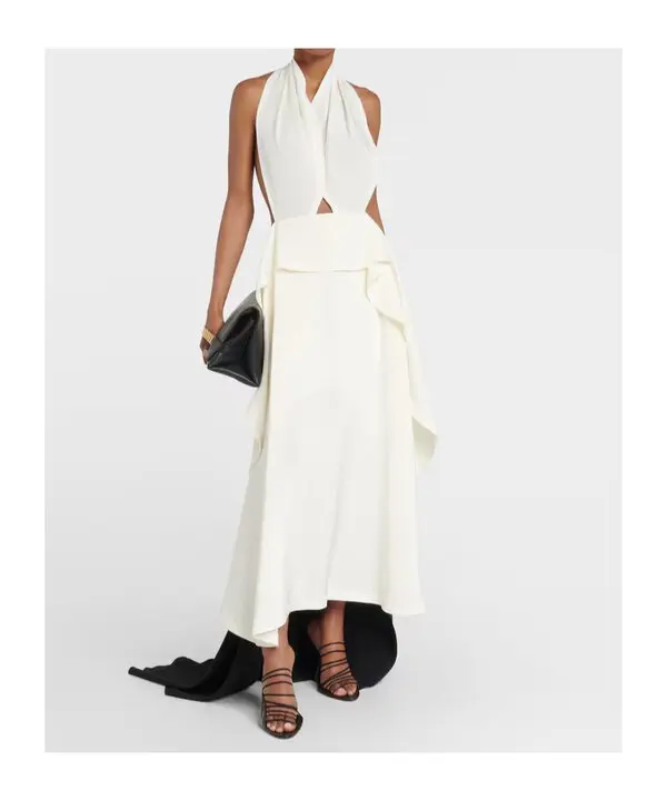 Victoria Beckham Cut-out Halterneck Gown
