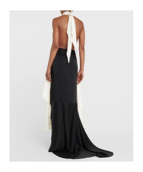 Victoria Beckham Cut-out Halterneck Gown