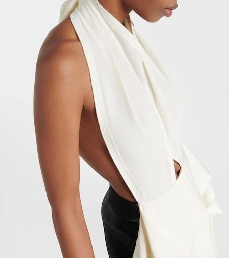 Victoria Beckham Cut-out Halterneck Gown