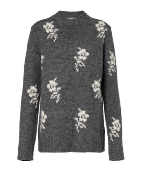 JIL SANDER Intarsia Alpaca And Wool-blend Sweater