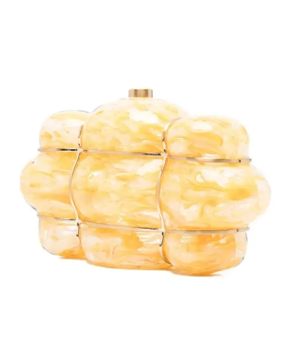Cult Gaia Irregular Shaped Clutch - Yellow