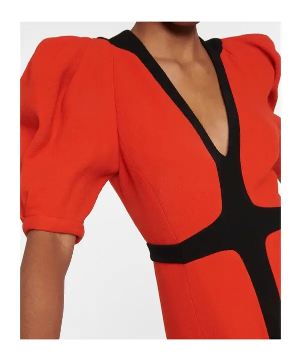 Gabriela Hearst Luz Wool Crepe Midi Dress