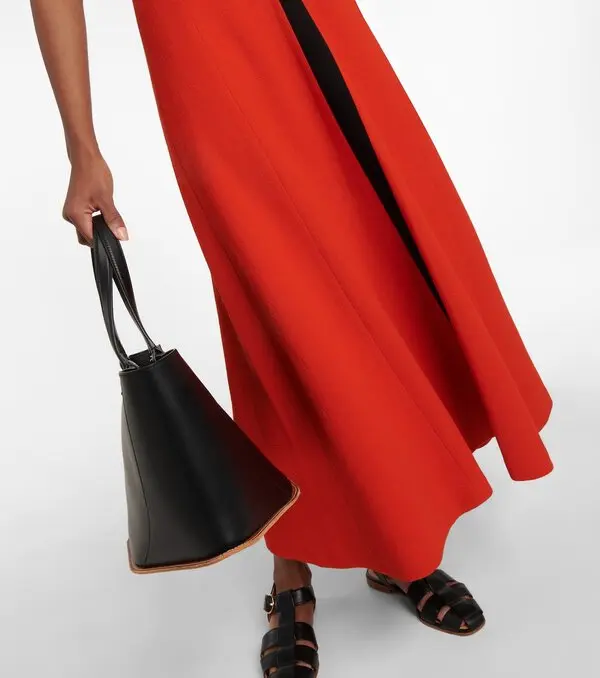 Gabriela Hearst Luz Wool Crepe Midi Dress
