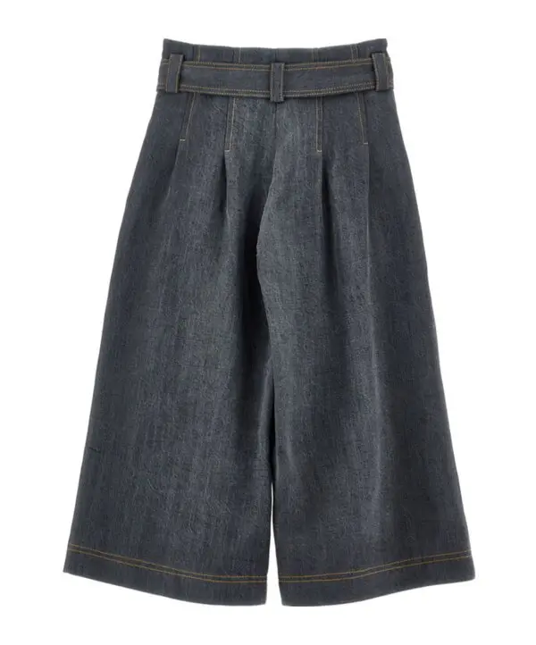 Monnalisa Belted Pleated Trousers