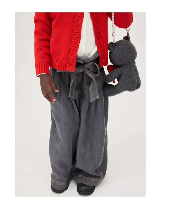 Monnalisa Belted Pleated Trousers