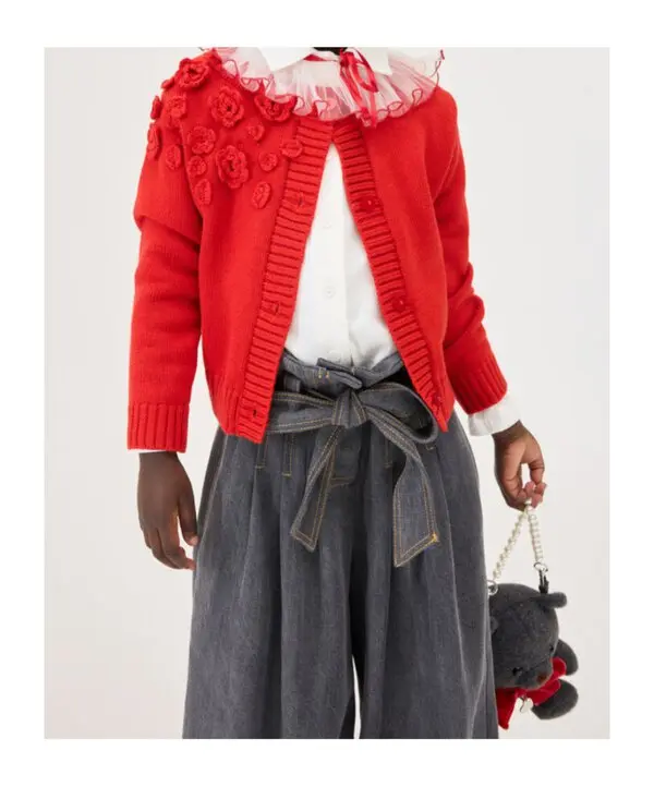 Monnalisa Belted Pleated Trousers